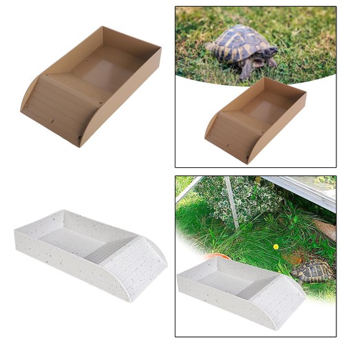 Turtle Reptile Pool with Ramp Feeding Plate Extra Large Tortoise Food ...