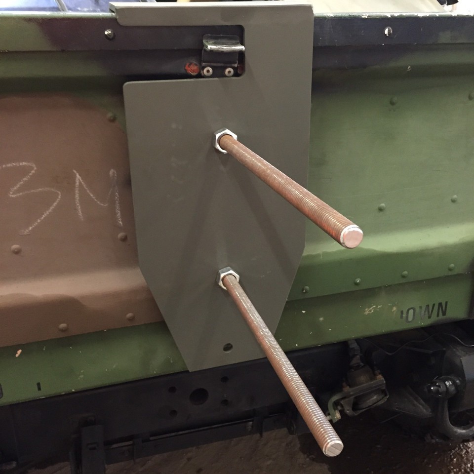 Military Humvee Spare Tire Carrier - Tailgate Mount - M998 M1038 H-1 ...