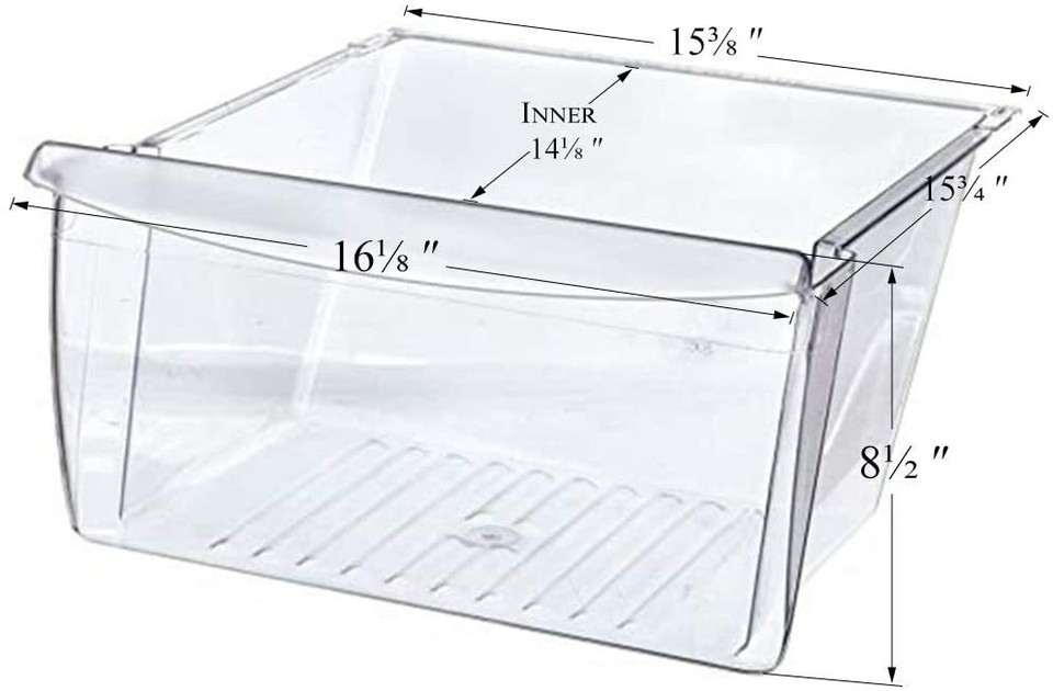 Crisper Pan Drawer ( Bottom ) Compatible with FRIGIDAIRE Refrigerator ...