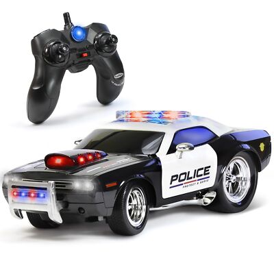 Kidirace Remote Control Police Car Toy with Lights and Sirens ...