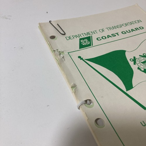 Vintage Lot Of 9 U.S. Coast Guard Manuals 1958 - 1982 | eBay