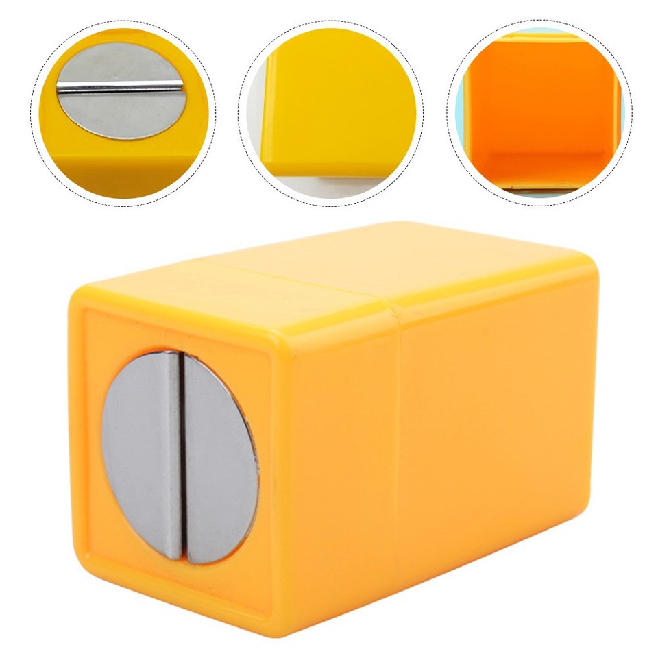 2 Pcs Yellow Storage Boxes Portable Waste Containers for Safety | eBay ...