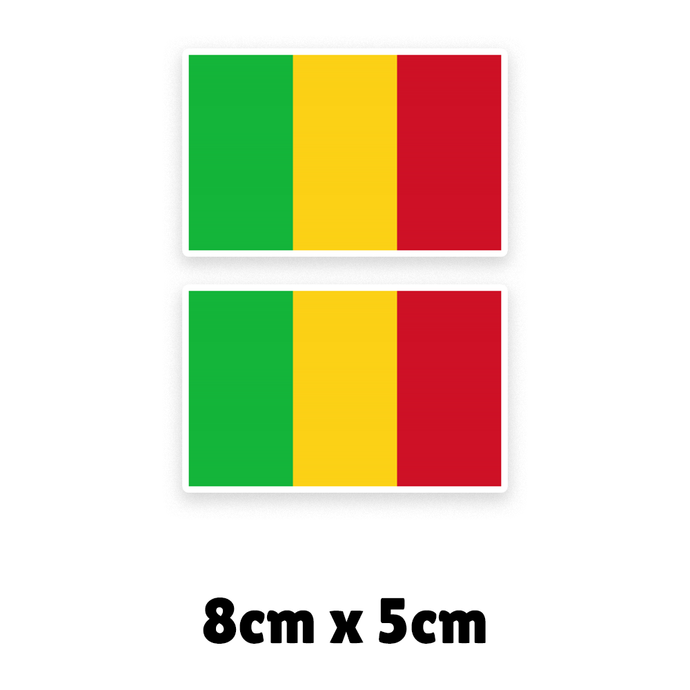 2pcs Mali Flag Car Motorcycle Laptop Sticker Decal | eBay