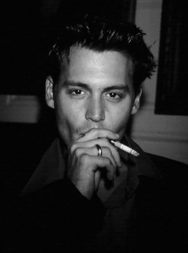Johnny Depp smoking black and white High Quality Metal Magnet 3x4 ...