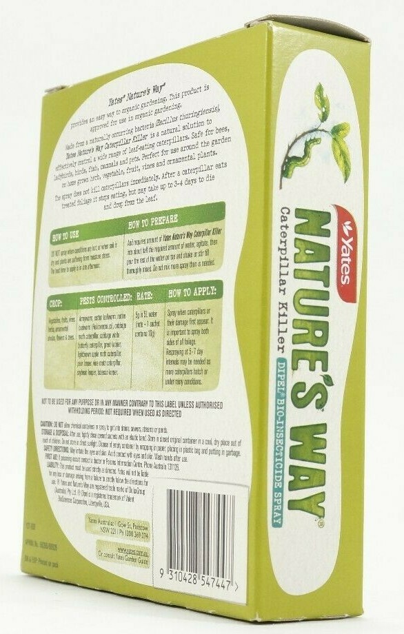 Yates Nature's Way Dipel Safe Organic Pesticide Insecticide Caterpillar ...