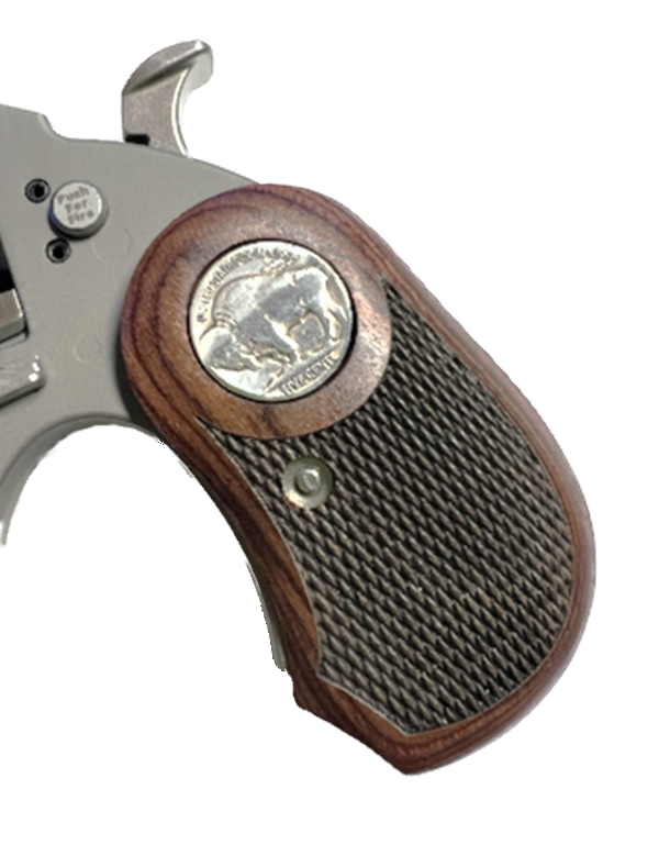 fits Bond Arms Derringer Grips Rosewood Buffalo Nickel B22, Stinger ...