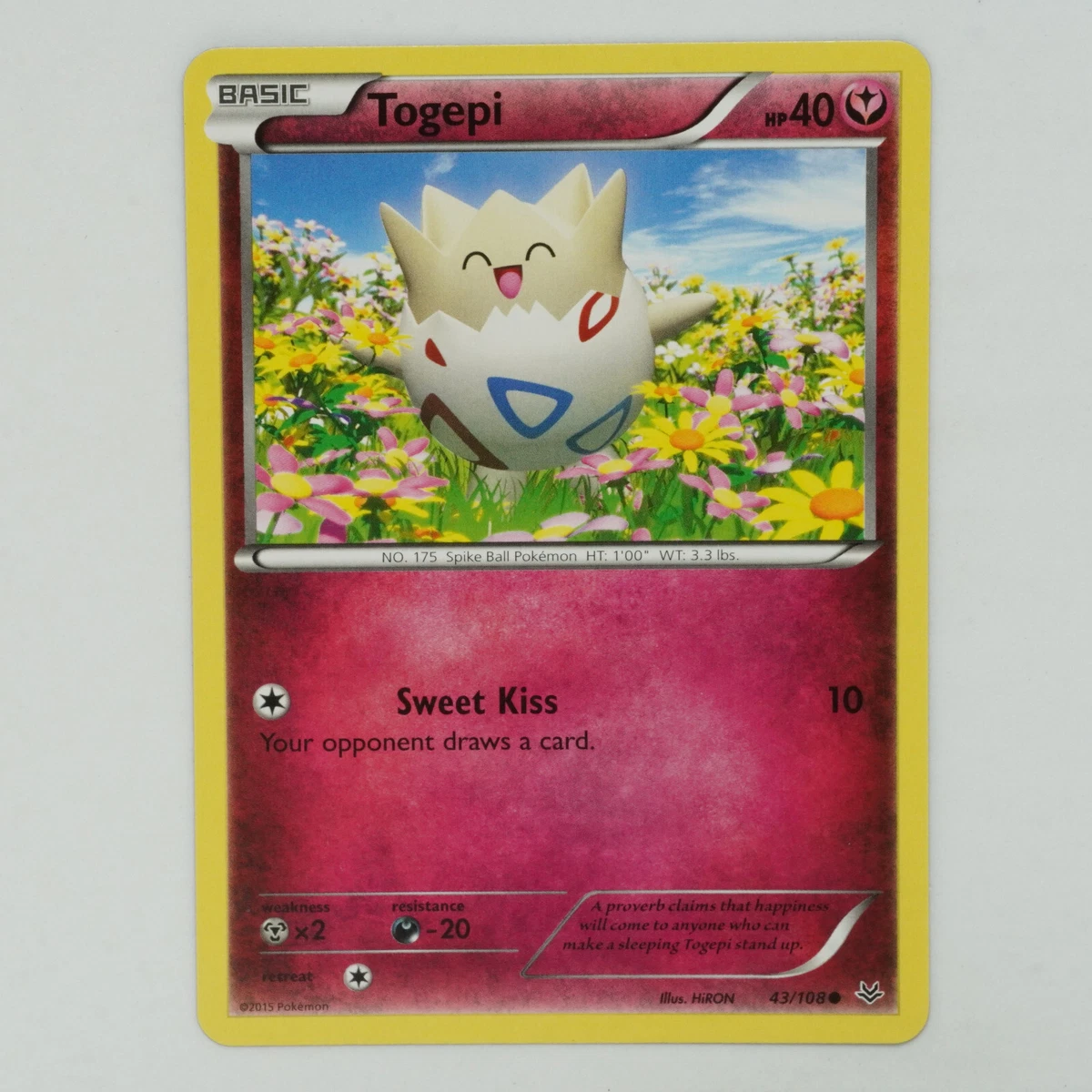 Pokemon Togepi Card
