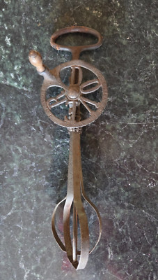 Antique Dover Egg Beater – Vintage Hand Crank Mechanical Whisk Kitchen ...
