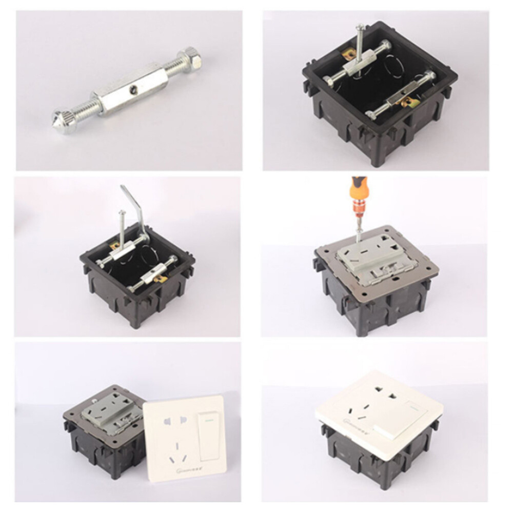 10Pcs Repair Kits Tools Switch Socket Cassette Screws Support Rod Wall ...