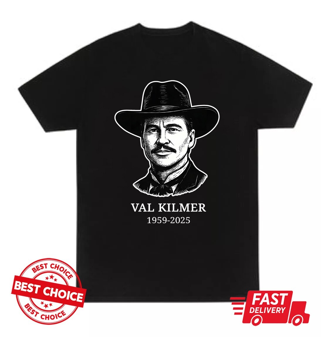 Val Kilmer 1959 - 2025 Rip Shirt, Memories Val Kilmer… - Gem