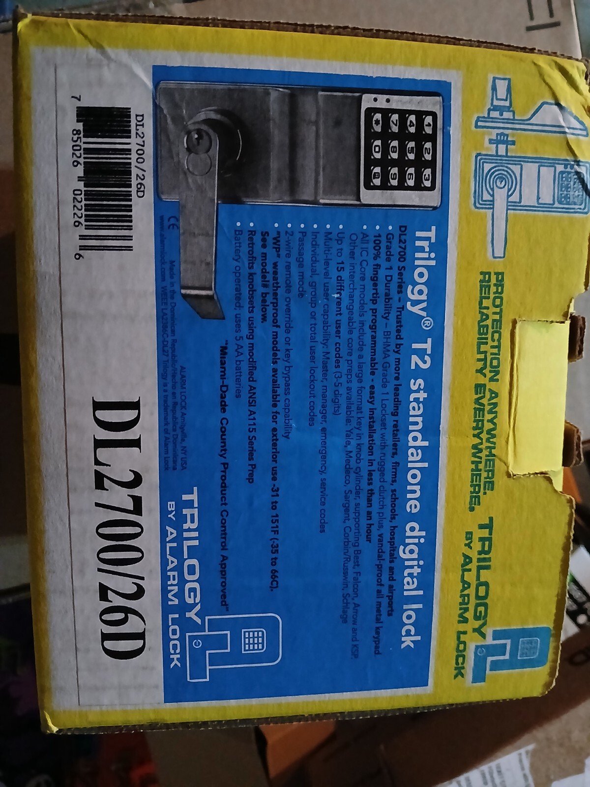 Trilogy DL2700/26D Standalone Digital Lock | eBay