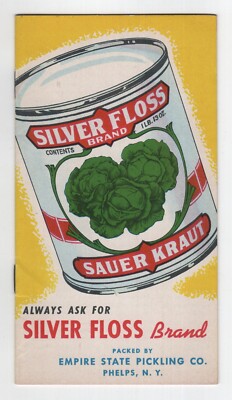 Vintage Sauerkraut Recipe Book SILVER FLOSS SAUER KRAUT Always Ask For ...
