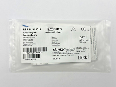 NEW Stryker PLSL3018 Anchorage Locking Screw 3.0MM / L18MM | eBay