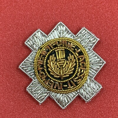 Scots Guards Officers Beret Badge Hand Embroidered Scots Guard Rank ...