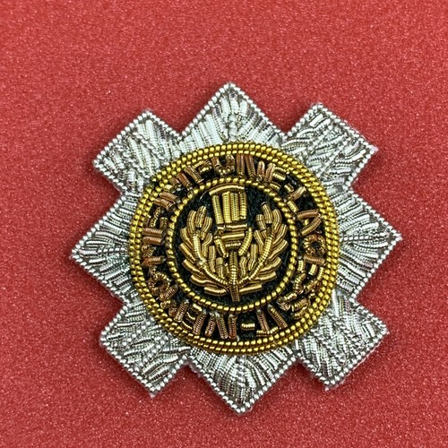 Scots Guards Officers Beret Badge Hand Embroidered Scots Guard Rank ...