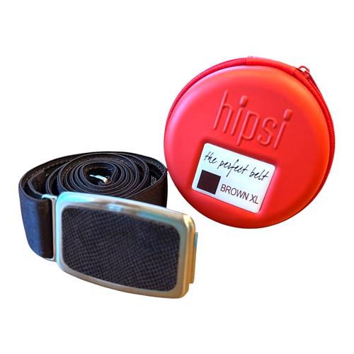 Hipsi Invisible Belt Women Brown Elastic XLG Pebble Buckle Includes ...