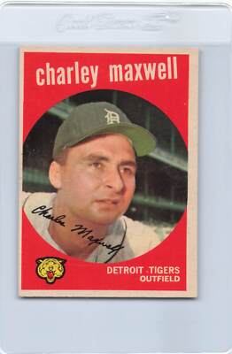 1959 Topps #481 Charley Maxwell Tigers VG/EX *6862 | eBay