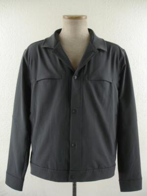 Men's L Lululemon M3CBYS City Excursion Jean Jacket Gray Stretch Water ...