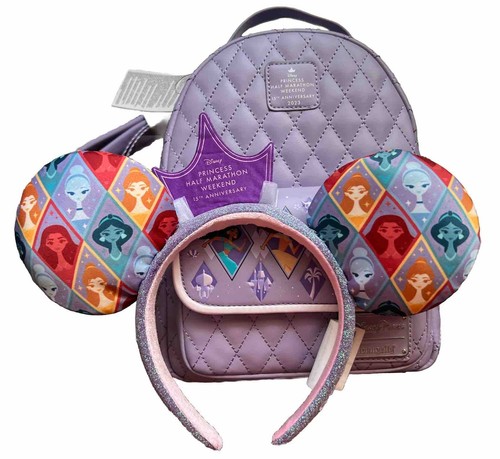 RunDisney 2023 Princess Weekend Loungefly Backpack And Ears NWT | eBay