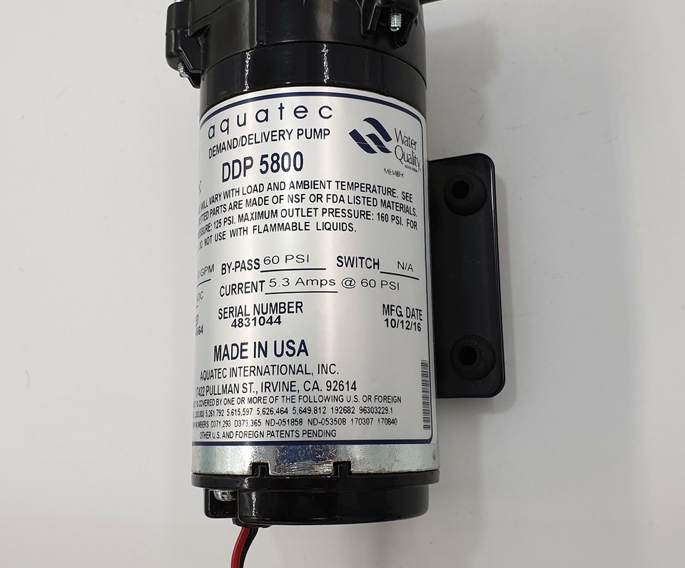 Aquatec DDP 5800 Demand/Delivery water Pump 1.0 GPM 60 PSI 5882-2EM1 ...
