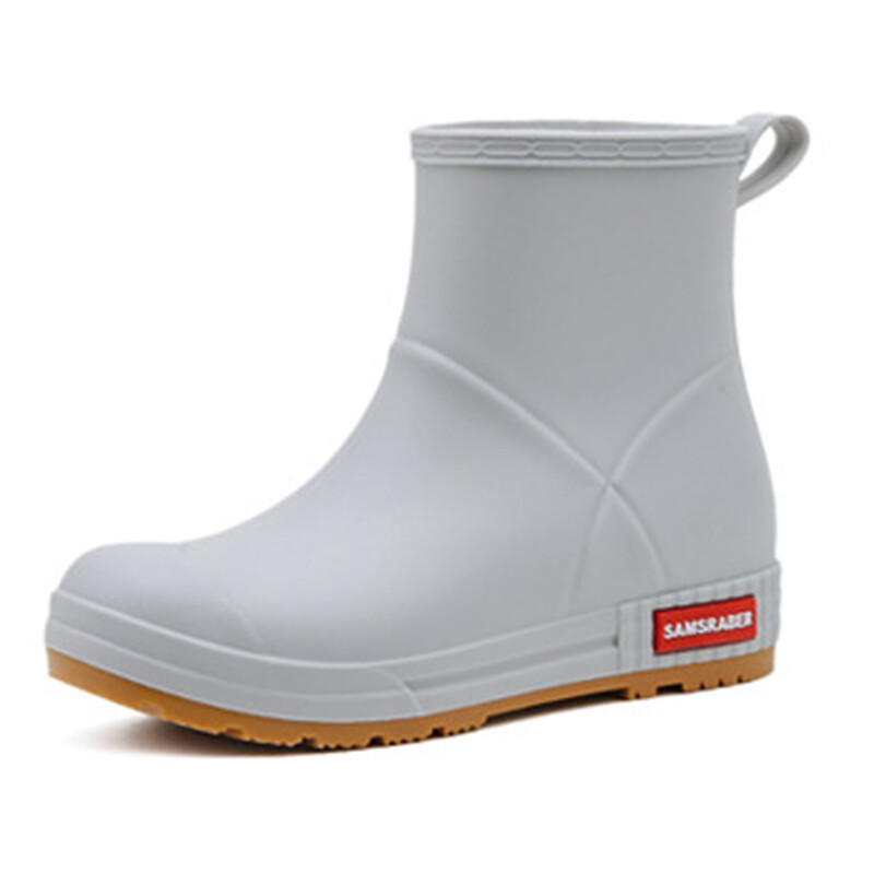 Wellington Rain Boots Waterproof Ankle Wellies Men Women Outdoor Slip ...