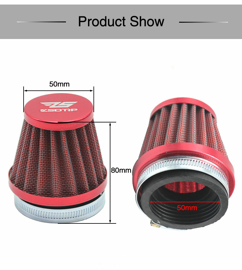 50mm Motorcycle Velocity Stacks Air Filter for Carburetor | eBay