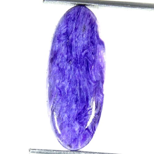16.00Cts. 11X28X6mm Natural Rare Quality Blue Purple Charoite Oval Cab ...