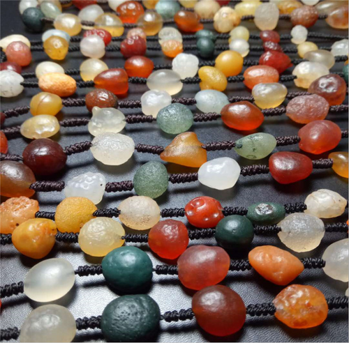 Natural Gobi Multi-Color Alashan Agate/stone Pendant Necklace,Suiseki ...