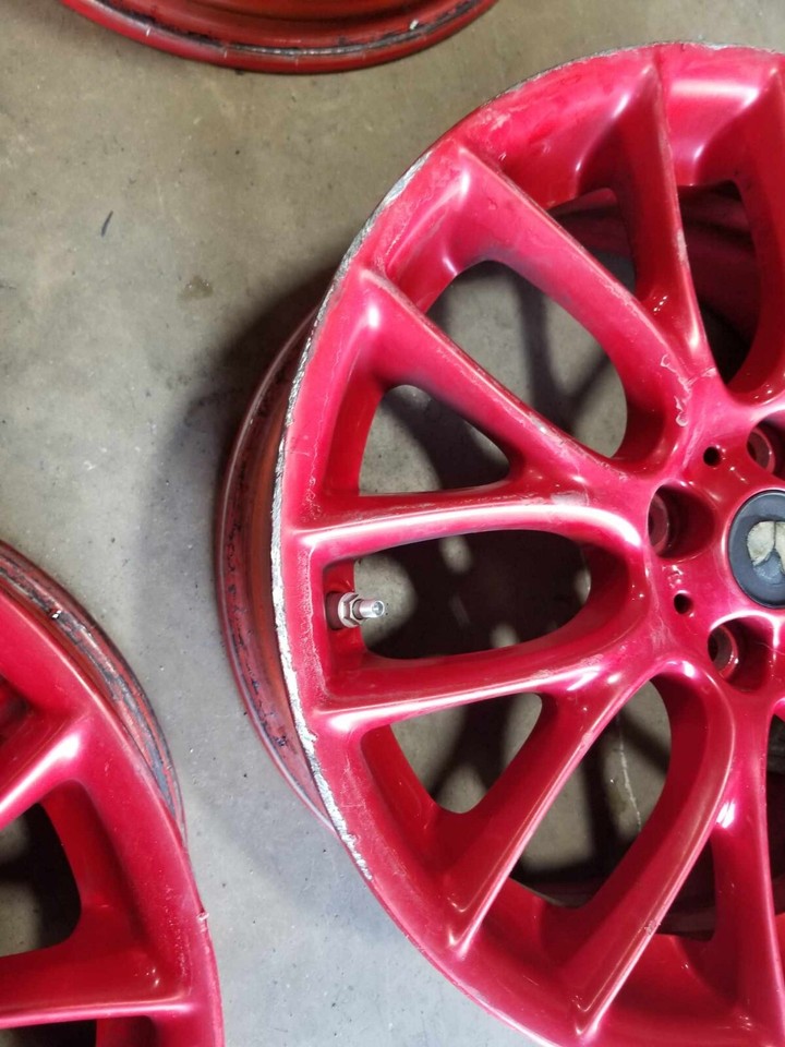 Mini Cooper JCW Wheels Red R112 Challenge Cross Spoke 17x7 02-15 #57 | eBay