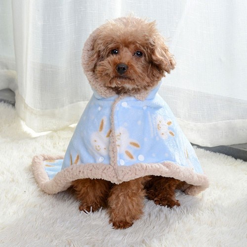 Rabbit Pattern Dog Coat Cloak Cartoon Dogs Hooded Capes for Dogs Puppy ...
