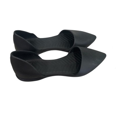 Native Audrey D'Orsay Pointed Toe Flats Black Size 8 Womens Ballet Flat ...