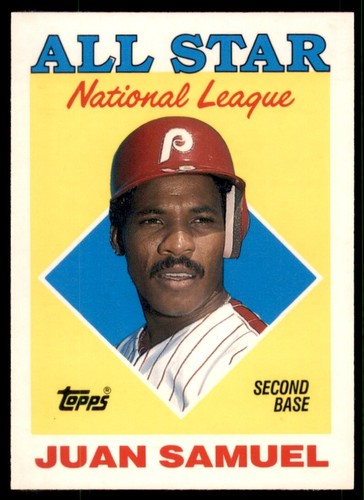 1988 Topps Tiffany Juan Samuel #398 Philadelphia Phillies | eBay