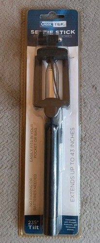 Geek Tek Selfie Stick Extends Up to 43 inches Black /459 845181078246| eBay