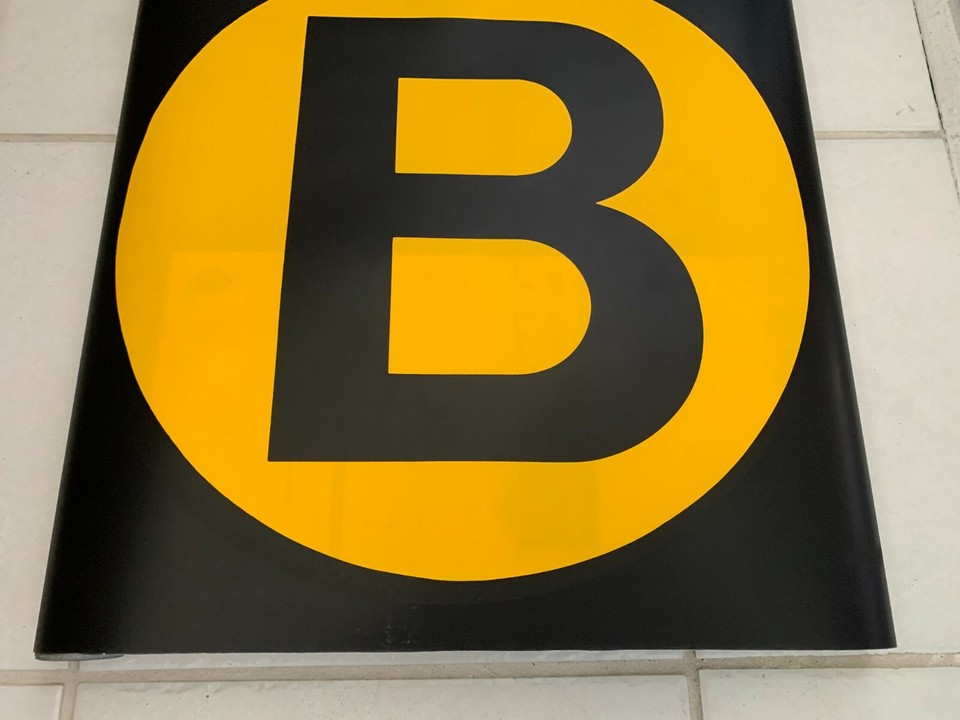 LIMITED PRODUCTION NY NYC SUBWAY ROLL SIGN BMT BROADWAY B LINE WEST END ...