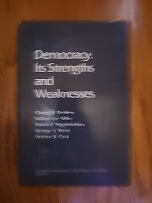 Democracy : Its Strengths and Weaknesses Hardcover 9780292715578| eBay