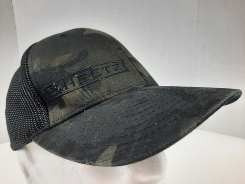 Sheetz Gas Station FlexFit Mesh Black Camouflage Hat Yupoong Baseball ...