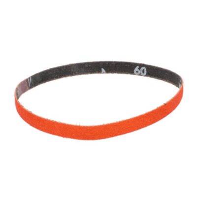 Norton Sanding File Belts, 18 in L x 1/2 in W, 60 Grit, Orange, 5-Pack ...