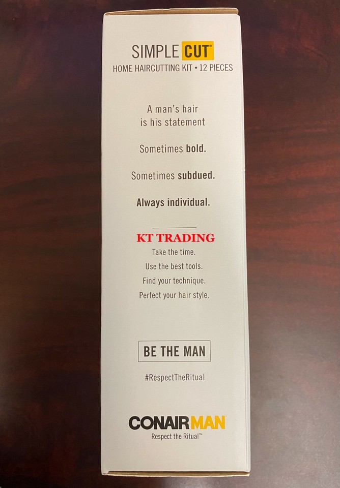 CONAIR MAN 12-Pc Easy to Use SIMPLE CUT Clipper Trimmer HOME HAIR ...