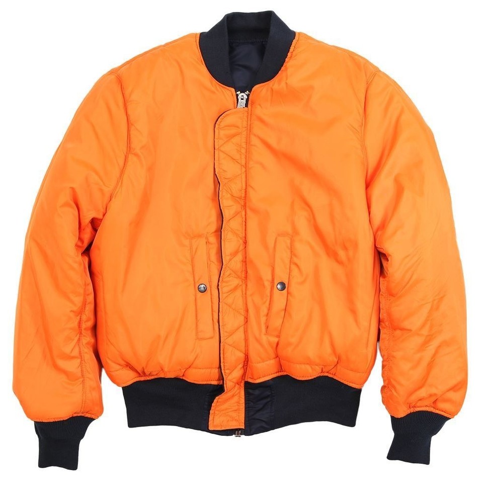 Alpha Industries MA-1 Pilot Flight Jacket Reversible Bomber Size Mens ...