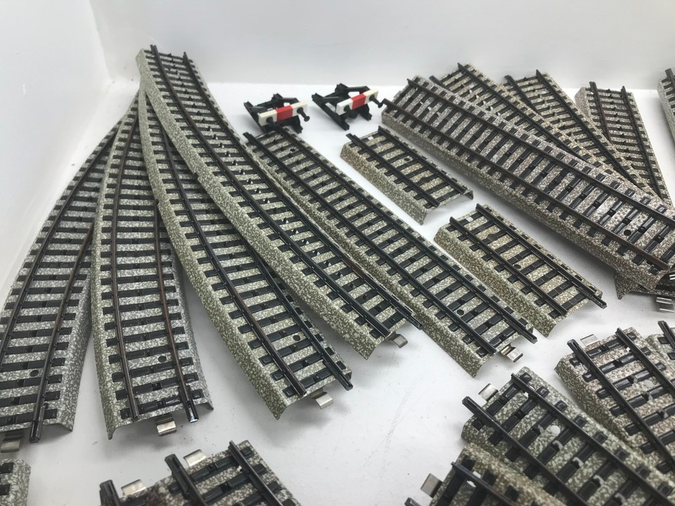 MARKLIN HO M SERIES BULK LOT OF Ex LAYOUT TRACK & POINTS 50 + ITEMS ...