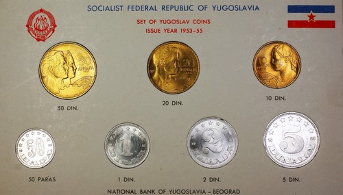1953-5 Socialist Federal Republic of Yugoslavia 7 Coin BU Mint Set | eBay