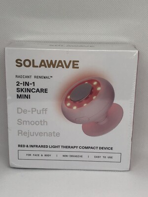 Solawave 2-In-1 Skincare Mini, NEW/SEALED Red And Infrared Light ...