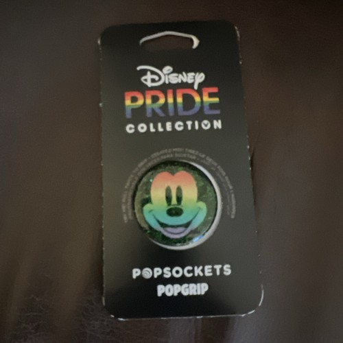 Disney Parks Pride Mickey Mouse Rainbow Glitter Pop Socket Popsocket ...