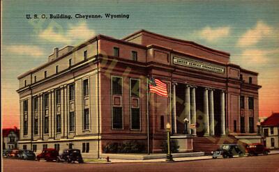Vintage postcard US Post Office in Cheyenne Wyoming Classic View | eBay