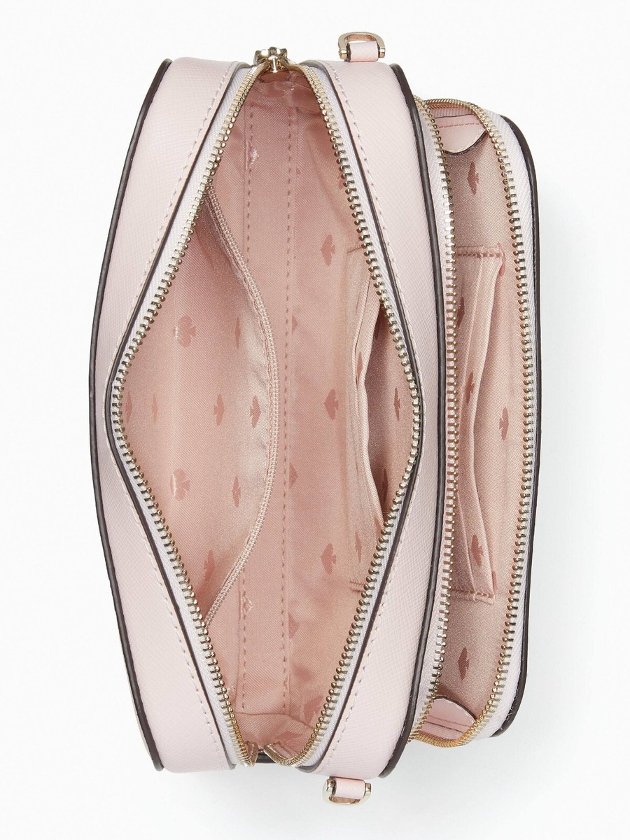 Kate Spade Staci Dual Zip Around Crossbody Lavender Pink Kate Spade Staci Dual Zip Around Crossbody Lavender Pink