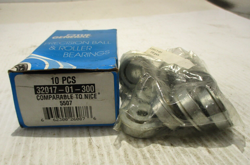 NEW BOX OF 10 GENERAL 32017-01-300 BEARING COMPARABLE TO NICE 5507 | eBay