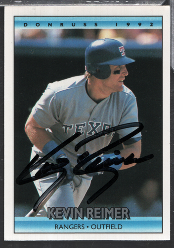 Kevin Reimer Rangers Autographed 1991 Leaf #251 w/COA 111423NPCD194 | eBay