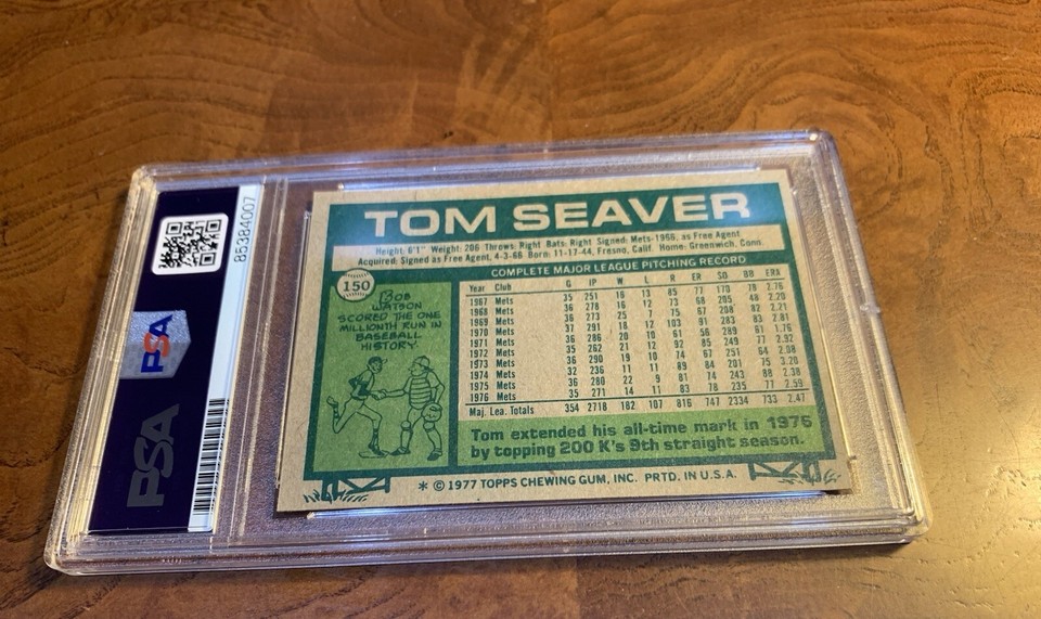 1977 Topps Tom Seaver #150 Signed Auto PSA | eBay