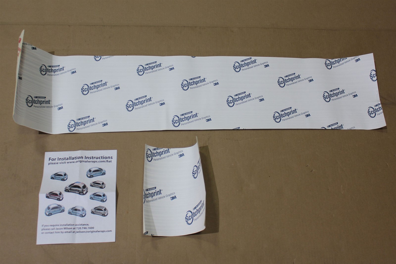 12-17 Fiat 500 Roof Racing Stripe Bar 82212661 Code White Decal OEM ...