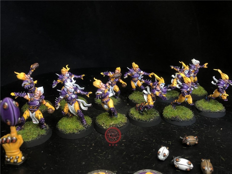 Boxed Games DPS painted Blood Bowl Elven Union Team: Elfheim Eagles ...